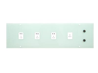 China RoHS Certified Power Socket Box with 4 Type G Sockets, 110-240V Voltage, 2500W Power Rating for Wall-Mounted Installation for sale