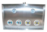 China White Stainless Steel Medical Gas Terminal Unit with 0-15 L/min Flow Rate and 0-250 Bar Pressure Gauge for sale