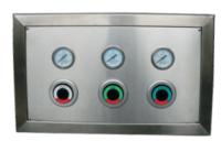 China Rotameter Flowmeter Medical Gas Outlet Box with 0-15 L/min Flow Rate and 0-250 Bar Pressure Gauge for sale