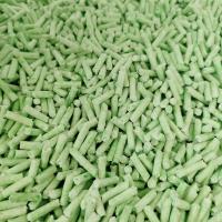 China Tofu Cat Litter, water melting cat litter, Flushable Kitty Sand, Natural Eco-Friendly Dust Free strip shape Cat litter for sale