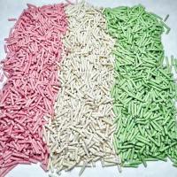China Tofu Cat Litter, water melting cat litter, Flushable Kitty Sand, Natural Eco-Friendly Dust Free strip shape Cat litter for sale