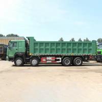 China Used 371HP Sinotruck Dump Truck Heavy Truck Tubeless Tire Design 8*4 Left Hand Drive for sale