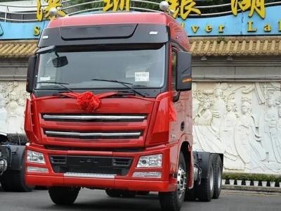 China 6X4 Head 340HP 40ton 110km/H Heavy Duty Used Tractor Trucks in Euro 2 with Manual Window for sale