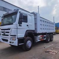 China Used Second Hand 6*4 HOWO 371HP Dump Tipper Truck Manual Window Tubeless Tire Design for sale