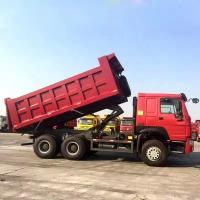 China Used Second Hand 6*4 HOWO 371HP Dump Tipper Truck Manual Window Tubeless Tire Design for sale