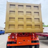 China Customer Needs Driven Steel 3-Axle Dump Truck Dump Semi-Trailer with Hydraulic Cylinder for sale