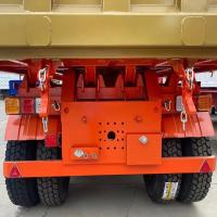 China Customer Needs Driven Steel 3-Axle Dump Truck Dump Semi-Trailer with Hydraulic Cylinder for sale