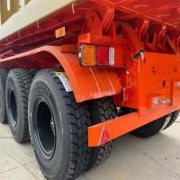 China Customer Needs Driven Steel 3-Axle Dump Truck Dump Semi-Trailer with Hydraulic Cylinder for sale