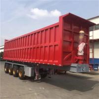 China 50 Tons 60 Tons and 80 Tons Capacity 4 Axle Dump Trailer for Flatbed Delivery Services for sale