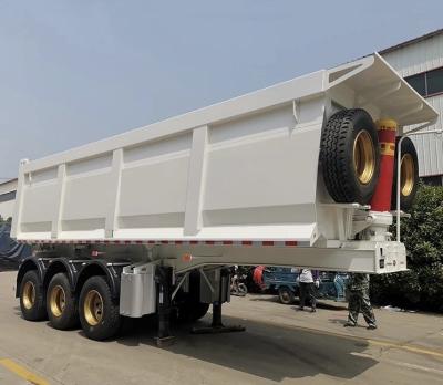 China 40-80 Tons 3-Axis U-Type Dump Truck Semi Trailer with ABS Anti-lock Braking System for sale