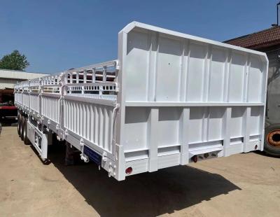 China Directly Sells ABS Anti-lock Braking System Steel 3-Axis Sidewall Flat Semi-Trailer for sale