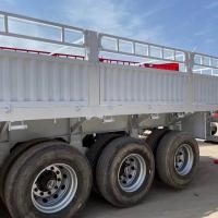 China Directly Sells ABS Anti-lock Braking System Steel 3-Axis Sidewall Flat Semi-Trailer for sale