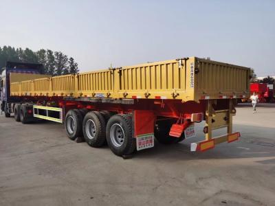 China Made in 3-Axis Self-dumping Side Wall Semi Trailer with 1 Year After-sales Service for sale