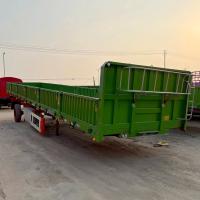 China Made in 3-Axis Self-dumping Side Wall Semi Trailer with 1 Year After-sales Service for sale