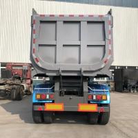 China U Shape Tipping Rear Dump Trailer 50 60 80 Ton Hydraulic Tipper with Customization for sale