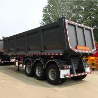 China U Shape Tipping Rear Dump Trailer 50 60 80 Ton Hydraulic Tipper with Customization for sale