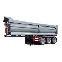 China U Shape Tipping Rear Dump Trailer 50 60 80 Ton Hydraulic Tipper with Customization for sale