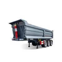 China Truck Trailer U Shape Hydraulic Cylinder Rear End Side Dump Tipping Tipper Lorry for Mining Rock Sand Ore for sale