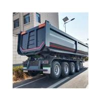 China Truck Trailer U Shape Hydraulic Cylinder Rear End Side Dump Tipping Tipper Lorry for Mining Rock Sand Ore for sale