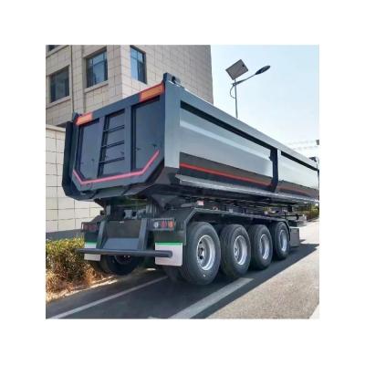 China 25cbm 32cbm U-Shaped End Rear Tipper Dumper Dump Semi Truck Trailer for Heavy Duty for sale