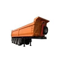 China Steel Tread 1820mm Heavy Duty 2 Axles U-Shaped Dump Semi Trailer for Stone/Mine/Sand for sale