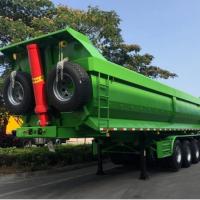 China 3 Axle Side Dump Tipper Semi Trailer Manufactured in After-sales Service for 1 Year for sale
