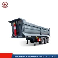 China Steel 4axles 80tons Dump Semi Truck Trailer Tipper Trailer ABS Anti-lock Braking System for sale