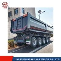 China Steel 4axles 80tons Dump Semi Truck Trailer Tipper Trailer ABS Anti-lock Braking System for sale
