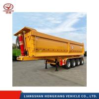 China Steel 4axles 80tons Dump Semi Truck Trailer Tipper Trailer ABS Anti-lock Braking System for sale