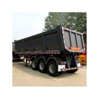 China Tri Axle Rear Tipper Dump Tipping Semi Truck End Dump Semi Trailer with 8.12.16 Tires for sale