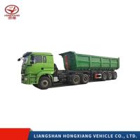 China Van-type Semi Tipper Trailer 35cbm 60 Ton Rear Dump Truck Trailer for Volume Transport for sale