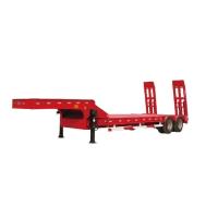 China 50-100 Tons Heavy Duty Gooseneck Truck Lowbed Semi Trailer with Manual Landing Leg for sale