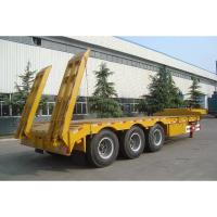 China 3 Axle 60 Tons 80ton Low Bed 3 Axltruck Semi Trailer Semi-Trailer with 13t Axle for sale