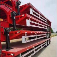 China 80 Tons Lowbed Trailer Low Bed Semi Trailer with Tire 12r22.5 and Heavy Duty Grade for sale