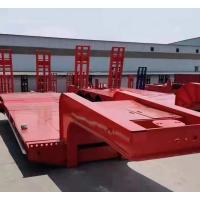 China 3 Axle 40 Ton Low Bed Semi Trailer Trailer Cross Arm Suspension for Smooth Transport for sale