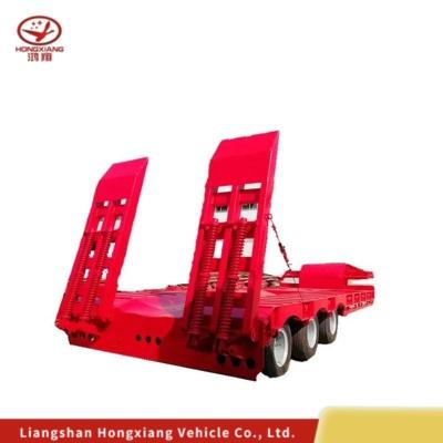 China 60 Tons Gooseneck Drop Deck Semi-Trailer / Low Bed Trailer with Consult Customer Service for sale