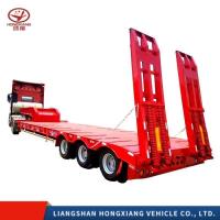 China Flatbed Semi-Trailer Steel Plate Suspension/Air Suspension 60t 80t 100t 120t Customization for sale