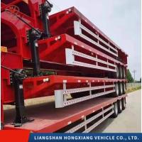China 3 Axle Lowbed Semi Trailer with Automatic Ladder ABS Anti-lock Braking System Included for sale