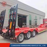 China 40 Feet Flatbed Truck Trailer with Not Self-dumping and ABS Anti-lock Braking System for sale