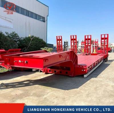 China 40ton 3axle Truck Semi-Trailer with Two Speed Landing Leg and Low Bed for sale