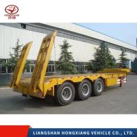 China 40ton 3axle Truck Semi-Trailer with Two Speed Landing Leg and Low Bed for sale