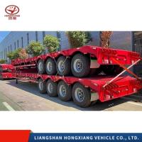China 40ton 3axle Truck Semi-Trailer with Two Speed Landing Leg and Low Bed for sale