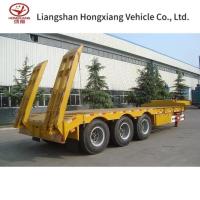 China 13t Axle 3 Axles Heavy Duty Lowbed Semi Trailer 60 Tons 100tons Lowbed Trailer Truck for sale