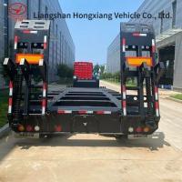 China Tread 2240mm 13m 60-80t Semi Trailer Low Bed for Heavy Equipment Lowboy Flatbed Semi-Trailer for sale
