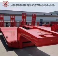 China Tread 2240mm 13m 60-80t Semi Trailer Low Bed for Heavy Equipment Lowboy Flatbed Semi-Trailer for sale