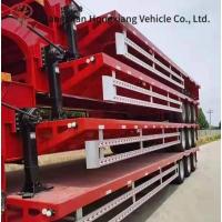 China Tread 2240mm 13m 60-80t Semi Trailer Low Bed for Heavy Equipment Lowboy Flatbed Semi-Trailer for sale