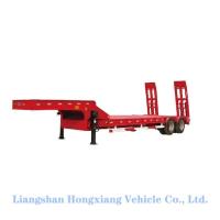 China 30-100 Tons Low Bed Semi-Trailer with Multi Axles and 13500X3000X1550 mm Measurements for sale