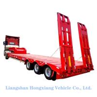 China Please consult customer service Good Heavy Duty 3 Axles 50 Ton Low Bed Semi-Trailers Transport for sale