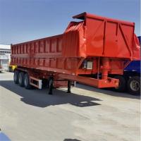 China Main Beam 500mm Height Q345b Tipping Trailer for 50T 60T 80T at by The Customer Needs for sale