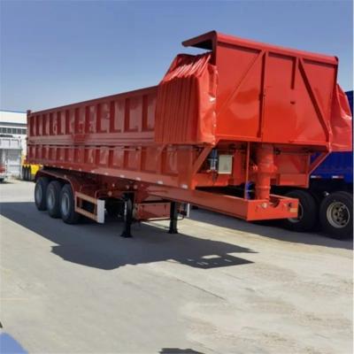 China Main Beam 500mm Height Q345b Tipping Trailer for 50T 60T 80T at by The Customer Needs for sale